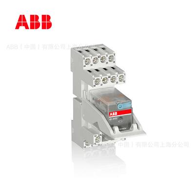 ABBCR-M中继中间继电器头048VAC带灯4co输出;10059039