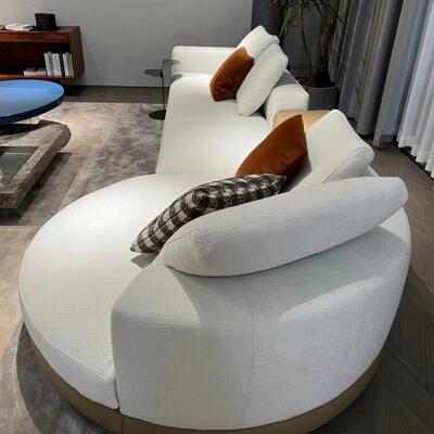 意大平层设计师贵款直排利转角小户型棉麻圆妃康纳现q66代客厅沙