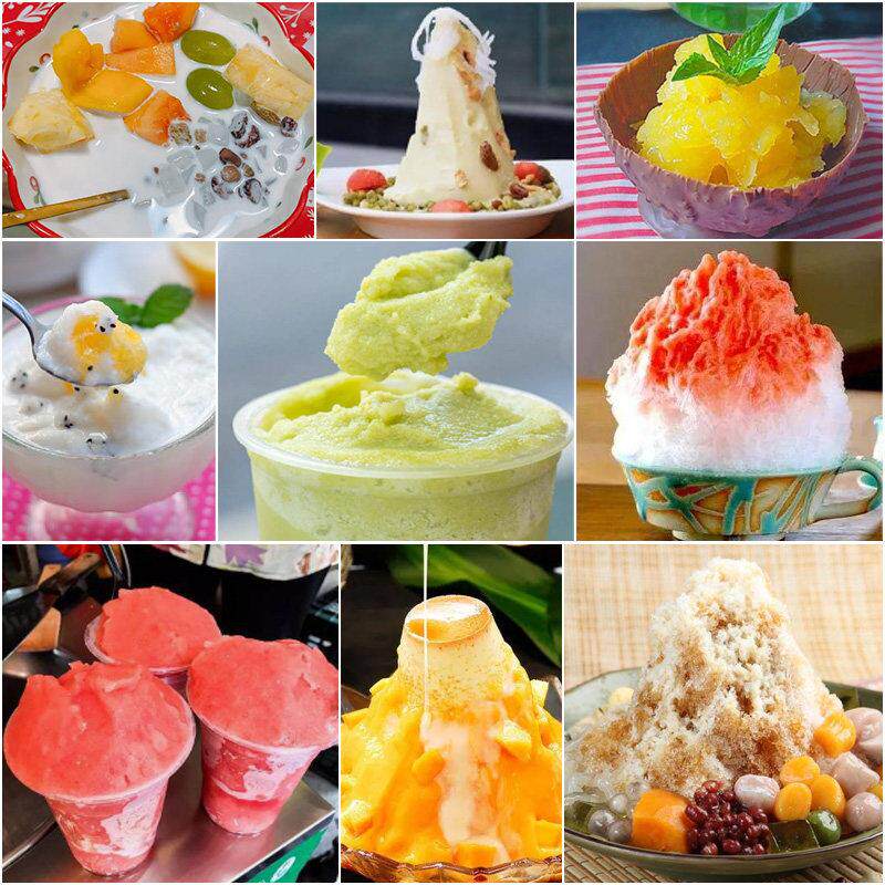 乐杰LJZ200-2全自动双锅炒冰机 冰淇淋球冰粥机 水果汁炒冰机商用