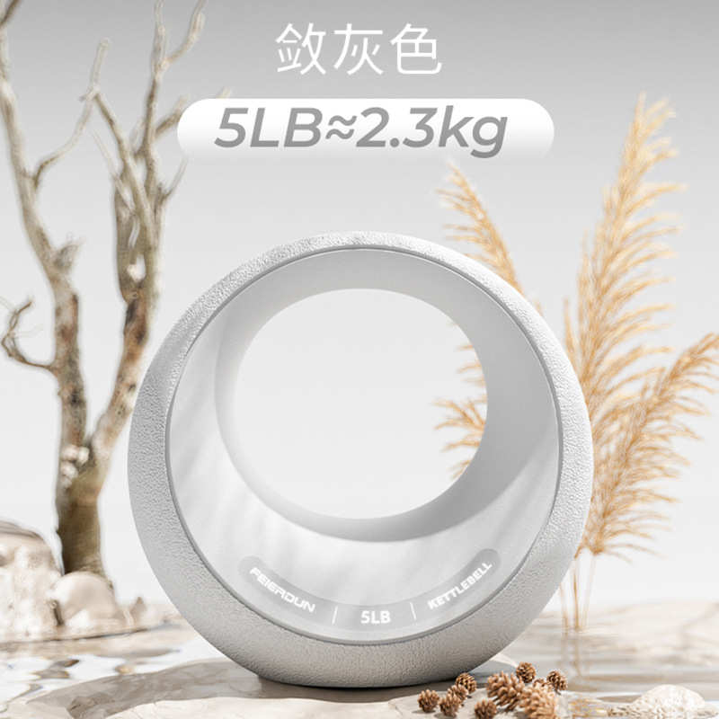 健身深尔顿铸铁翘训练壶飞运动器材哑铃蹲臀铃提壶家用软女士力量