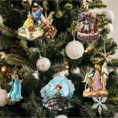 Christmas Pendant Xmas Tree Decoration Princess Flat Cartoo