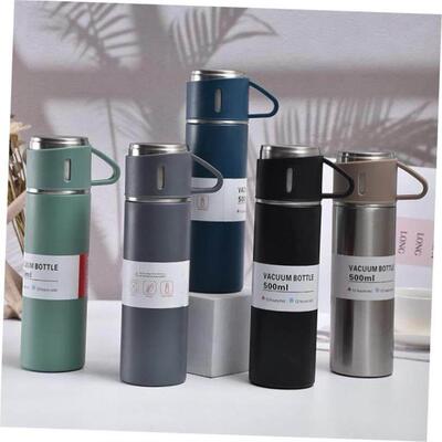 Hot Water Bottle500ML Stainless Steel Vacuum Flask Gift Set