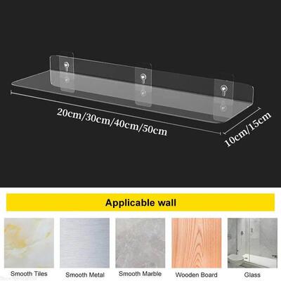 Storage Rack Acrylic Shelf Clear Wall Mounted压克力置物架