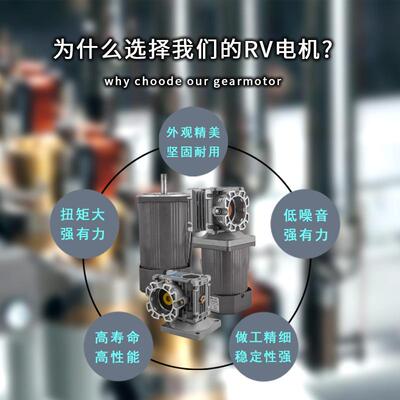 RV30小型减速机蜗轮蜗杆减速机电机 一体流0753机直60W5K调速2电