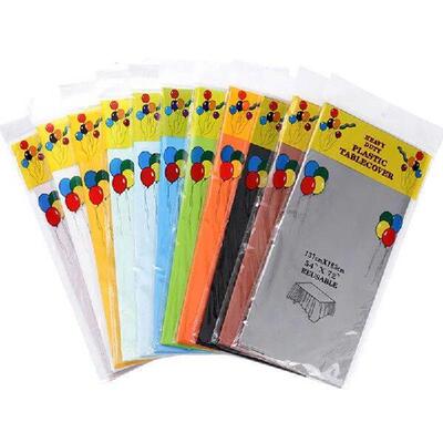 2Pcs 137x183cm Disposable Table Cloth Solid Color Rectangle