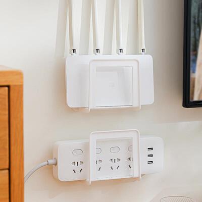 Wall-mounted storage shelf for router, set-top box, and TV,