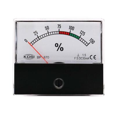 供应 KDSI指针式单相电流表BP-670 DC30mA0-150百分比负载表