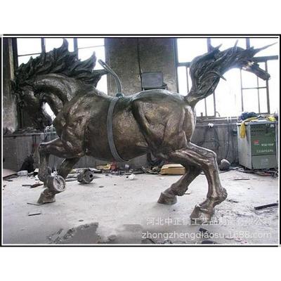 铸铜彩绘小马铜雕马踏浪铜雕晚霞红铜雕马奔跑的马铜雕