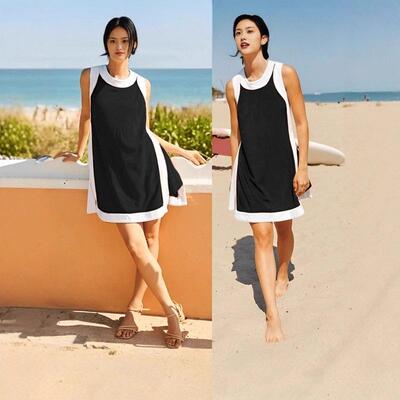 Color Block Matching Set Women 2 Sets 2026 Spring Summer