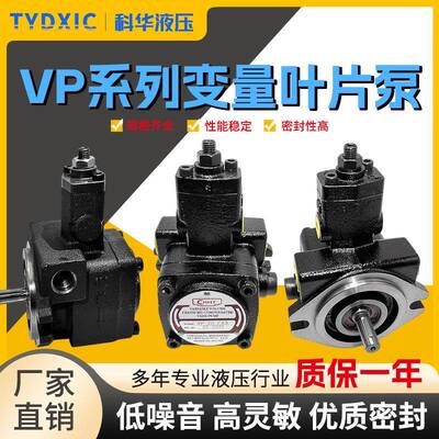 变量叶片泵液压油泵VP20-FA3HVP30VP40VP12VP15平键花键右旋