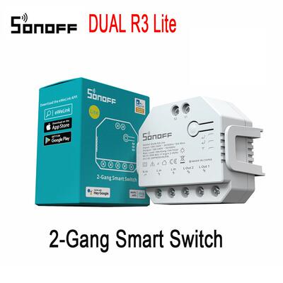 SONOFF DUALR3 Lite 两路智能控制器双开双控手机远程控制器Alexa