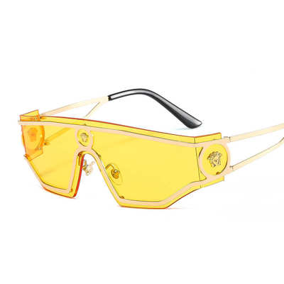 New Fashion Metal Sunglasses Ins Star with The Same Catwalk