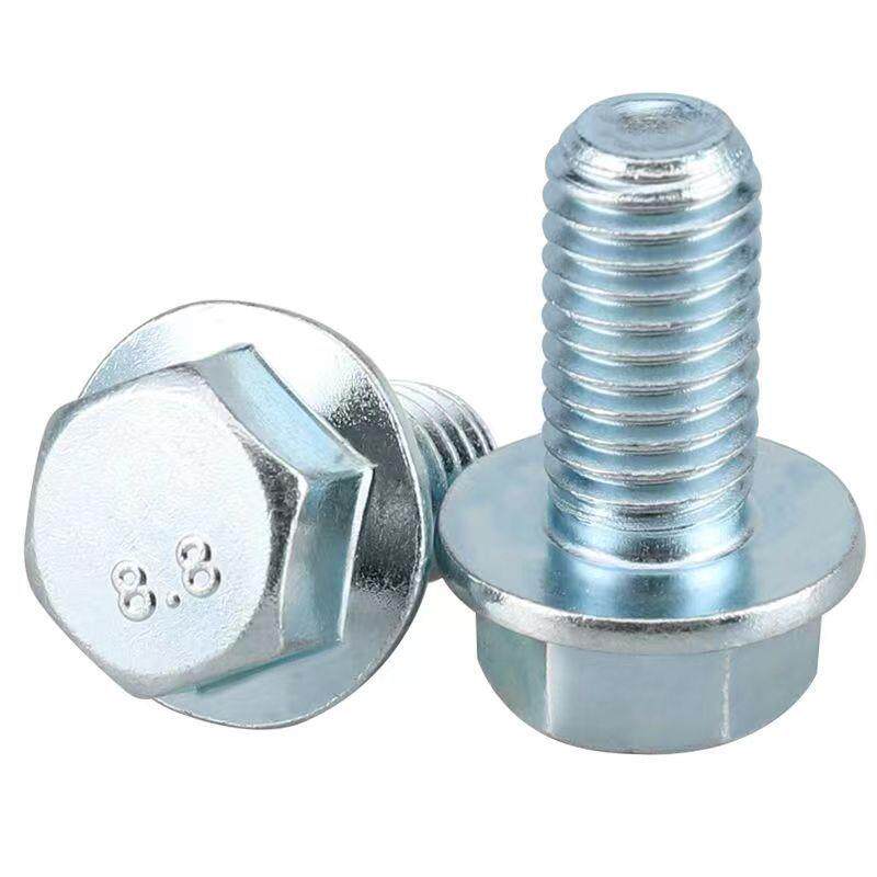 六角法兰面螺栓M5~M20法兰螺丝10.9级8.8级现货齐全16674厂家供应