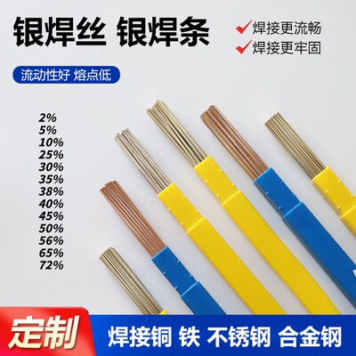 银焊条 HL209银焊条银钎料 料209扁银焊条1.2X3.2X500mm厂家现货