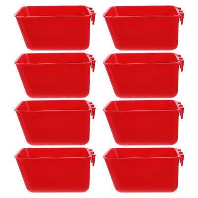 8pcs Bird Feeding Bowls Food Water Dishes Cups for Cages