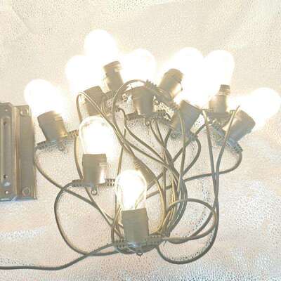 亚马逊营地露营灯串复钨丝灯泡氛围灯防水灯头氛围装饰E27跑马灯