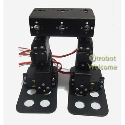 双足机器人 步行机器人 4自由度 机械脚 含MG995舵机