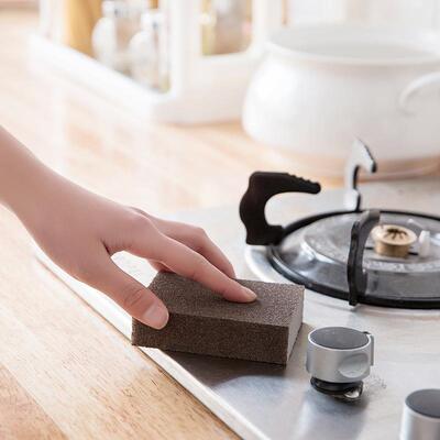 Diamond Sand Sponge, Kitchen Cleaning Rust Remover Magic Spo