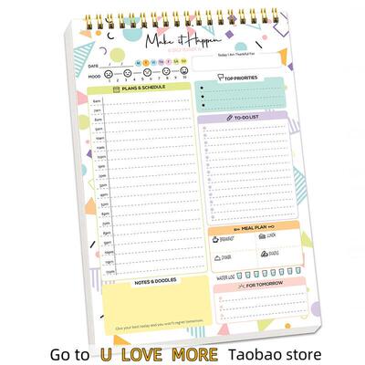Hot selling A5 Schedule Daily Weekly Time Management Planner