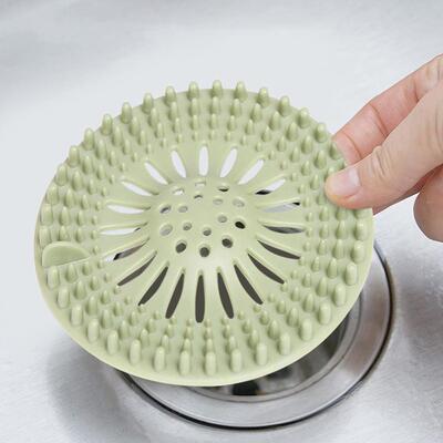 Bathroom Hair Filter, Drain Sink Strainer, Silicone Clog-Pre