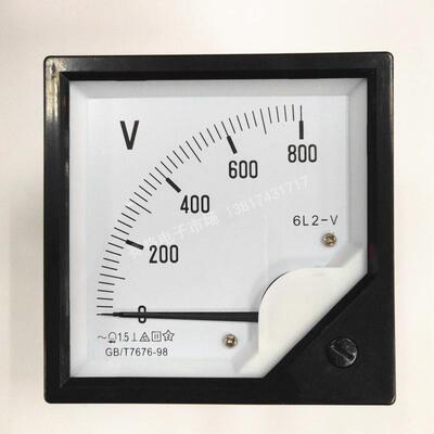 6L2 250V 450V 750V 800V 1000V交流AC指针式电压表6L2-1.5KV 1KV