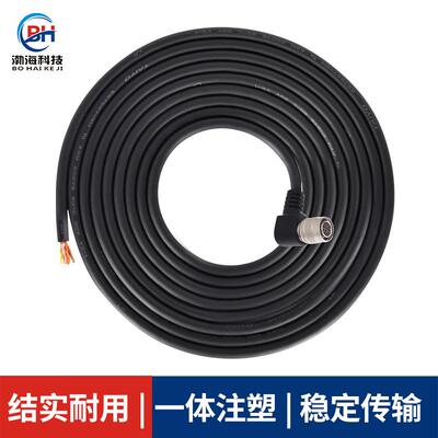 工业相机兼容广濑12芯弯头90度大恒灰点电源触发线 HR10A-10P-12S