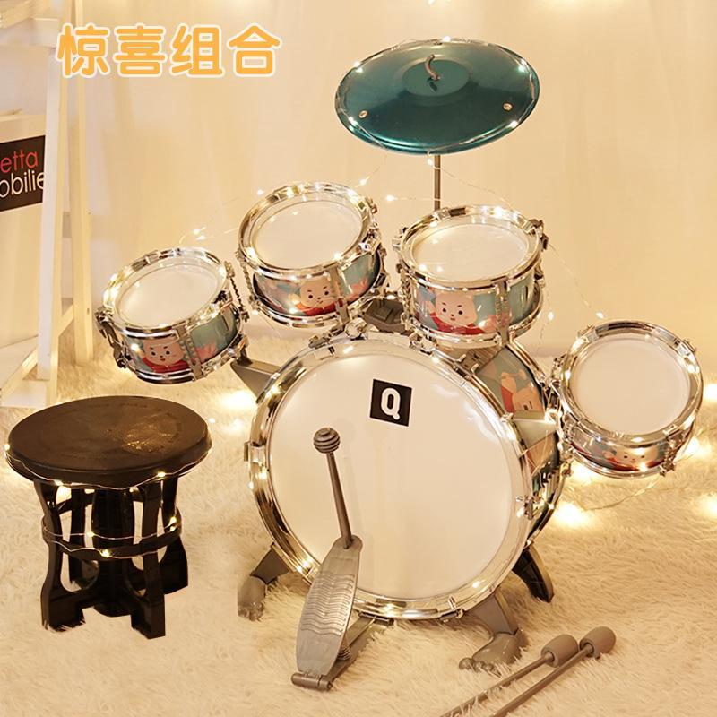 正品儿童架子玩具岁爵乐器3/入6初学门打士击男宝宝鼓女孩5/2者8
