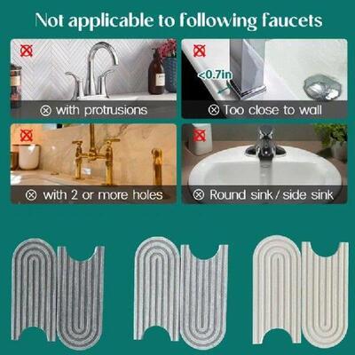 Faucet Mats for Kitchen Sink Water Absorbent Stone Sink
