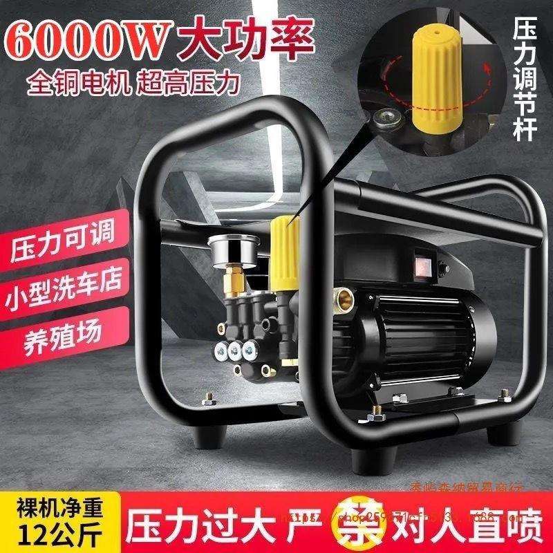 可调压洗车机家用高压大功率养殖场清洗机220V小型洗车泵洗车其他