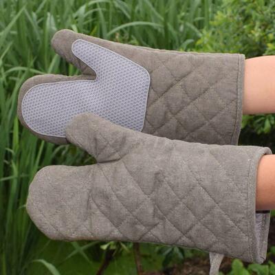 One Piece Silicone Anti-scalding Oven Gloves Mitts Kitchen S