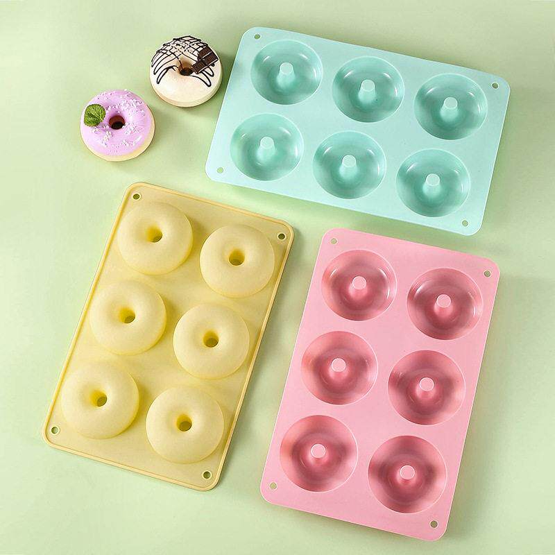 Silicone round donut mold cookie cake baking tool 甜甜圈模具