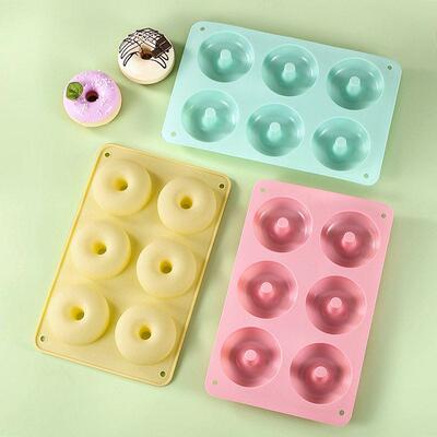 Silicone round donut mold cookie cake baking tool 甜甜圈模具