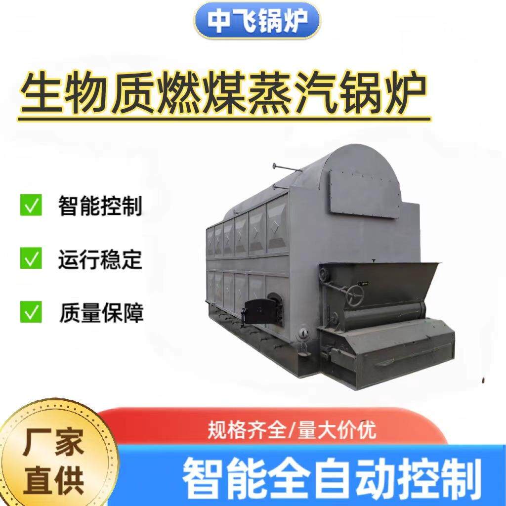 燃煤生物质蒸汽锅炉自动链条双锅筒颗粒蒸汽锅炉3吨6吨20吨30吨