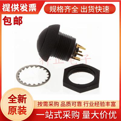 LP9-31231H22 OTTO 黑色圆盖带灯工业按钮开关 5A 28V 直流