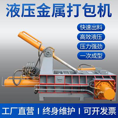 报废汽车壳压块机Y81250吨废钢筋铁皮压块机不锈钢废料压块机设备