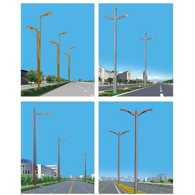 LED市电VGT路灯双低头路新农村小区户外道路8灯灯6米7米米双臂高