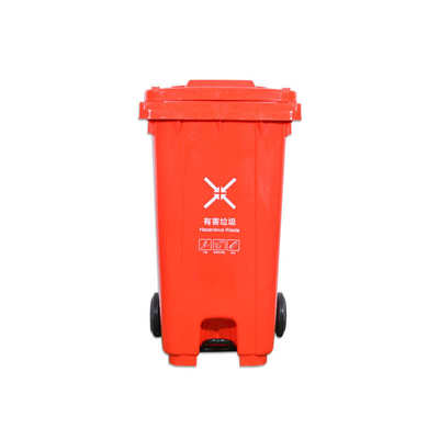 环卫超大商用脚踩塑料室外批发升120l240l带户外分类盖垃圾桶脚踏