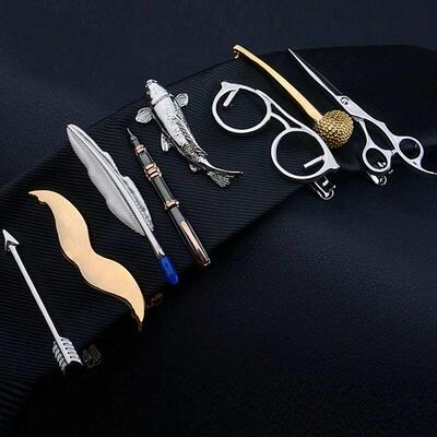 Fashio Tie Clip Bar Necktie Pin Clasp Clamp For Men Party P