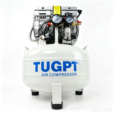 TUGPT立式30L小型无油空压机牙科实验室木工包装移动空气压缩机