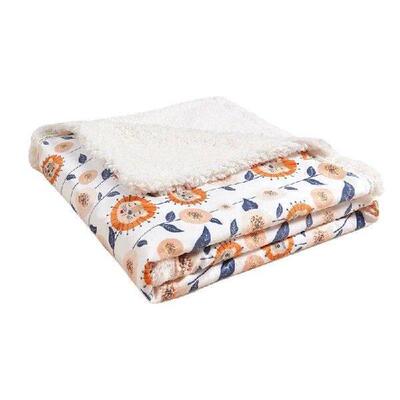 Cosy Infant Lamb Fleece Wrap Blanket 2-Layer Thick Quilt