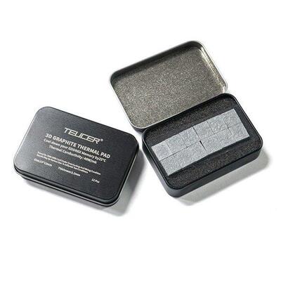 TEUCER 12个 灰色 石墨烯 石墨导热垫 40W/MK 3D石墨导热垫 导热