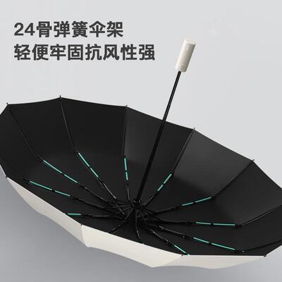 折晒叠24骨雨伞全自动男女加大遮阳防广963紫外线定防制告伞厂家