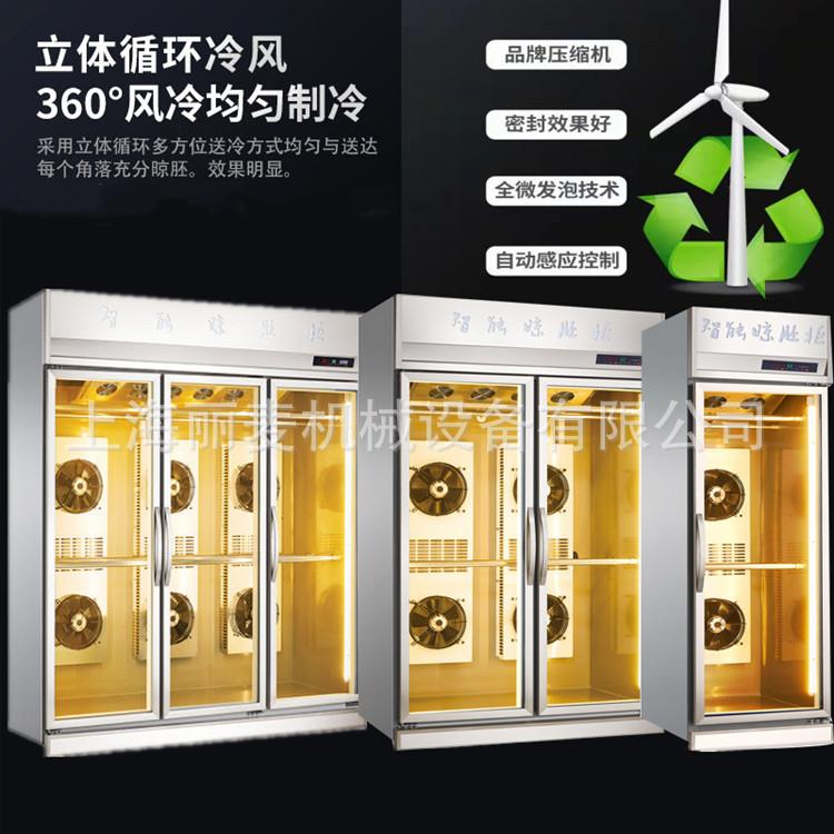 风冷晾鸭柜 智能生鸭晾胚柜 商用烤鸭烤鹅烘干柜 商用大型展示柜