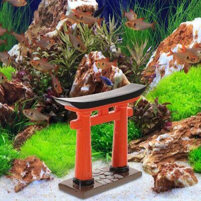 Japanese Torii Gate Plant Garden Micro Decor Shelf Scene