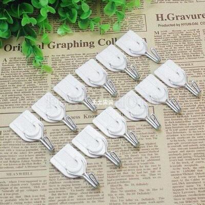 10 Door Wall Tile Towel Clothes Self-adhesive Hook Hanger B