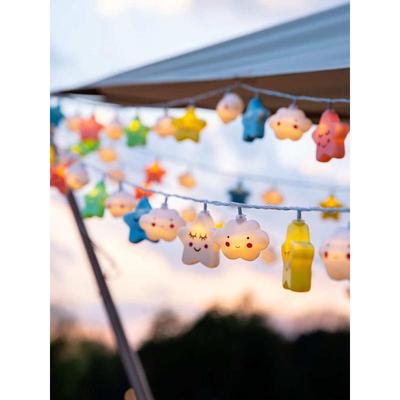 户外露营氛围灯LED彩灯闪灯串灯满天星帐篷装饰天幕儿童生日布道