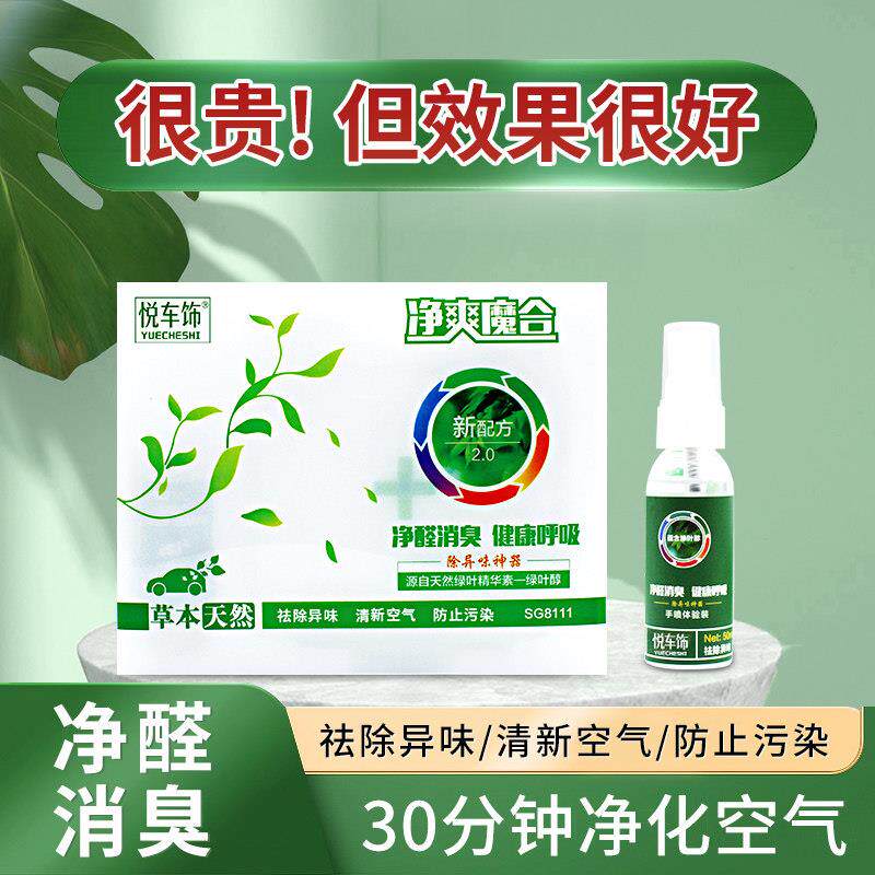 净味魔盒车内除异味除臭车用净化魔晶绿色森林杀菌汽车空气清新剂