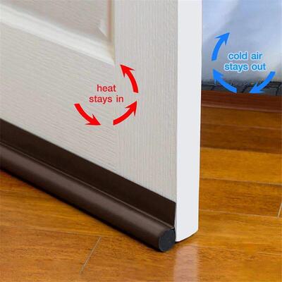 PU Under Door Draft Stopper Bottom Door Sealing Strip Wind N