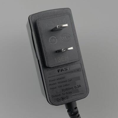 快速Swift Fw325R Mw313R路由器5V0.6A电源小头适配器电缆f050060 -2A1