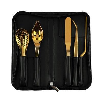 意大利KITALY主厨摆盘镊子不锈钢夹分子料理创意美食工具摆盘套装